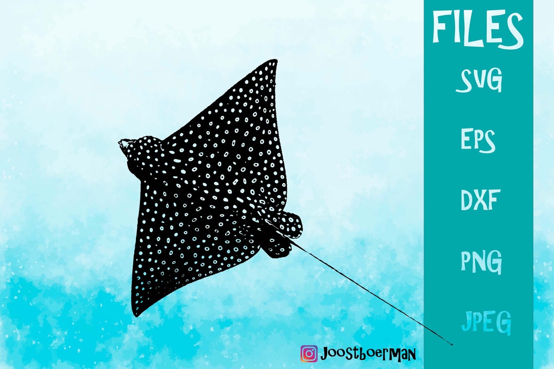 Eagleray Svg, Eagleray Vector, Fish SVG, Eagleray EPS, Eagle Ray JPG ...