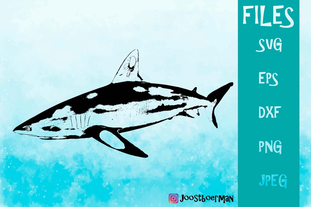 Shark SVG, Shark Vector, Shark EPS, Shark DXF, Ocean Art, Ocean Animals ...