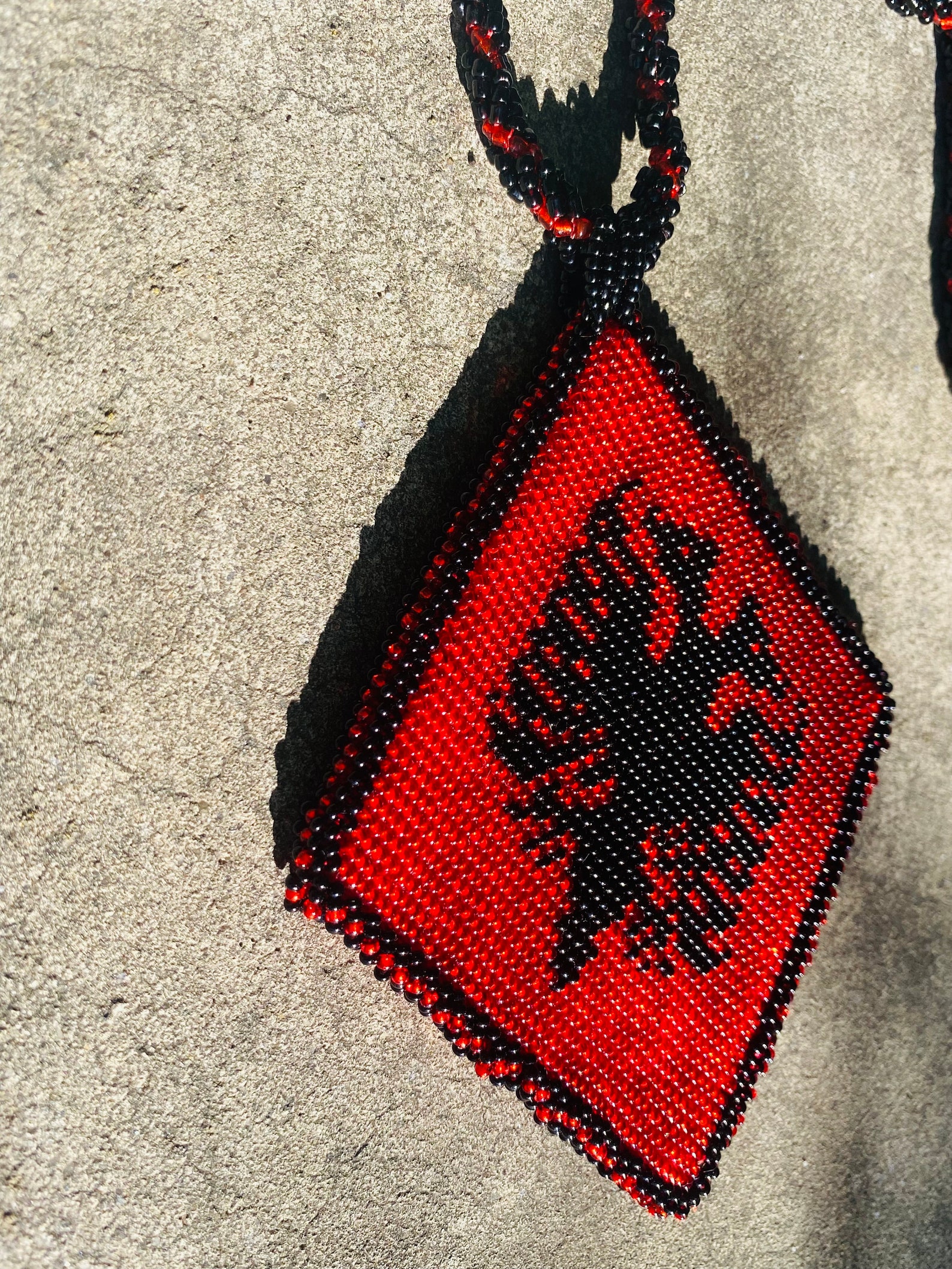 Albanian Beaded Shqiponja Necklace - Etsy