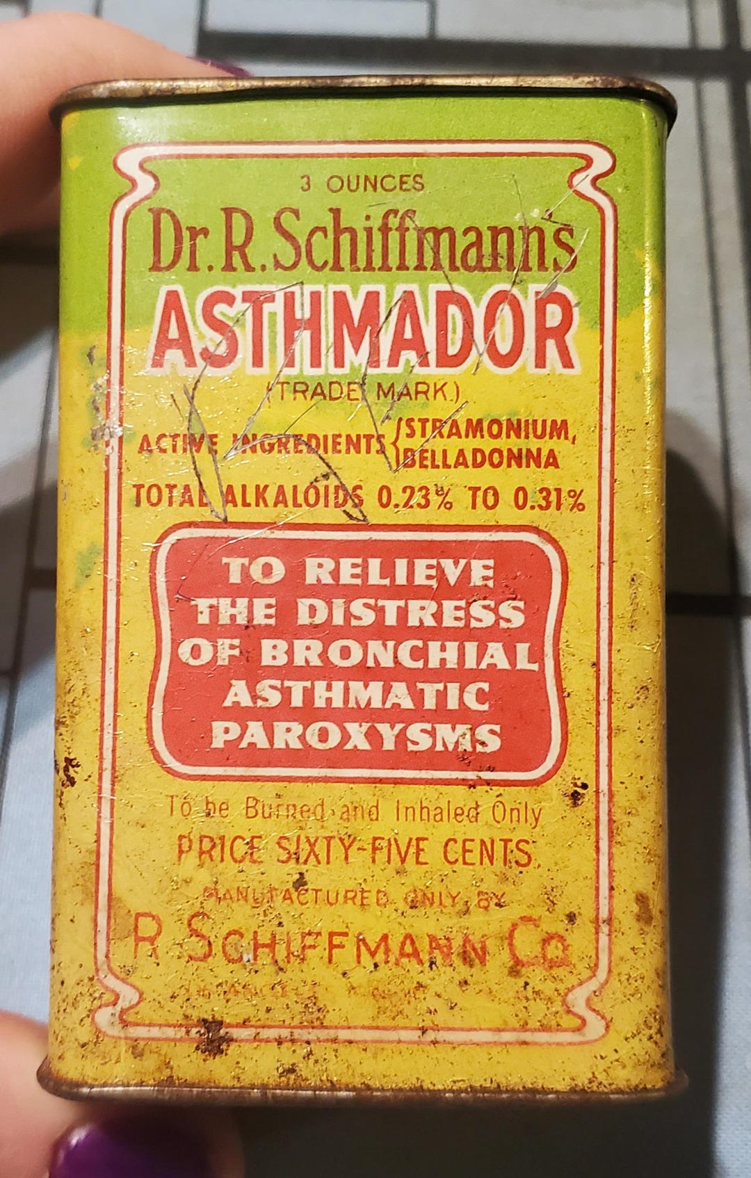 Dr. R. Schiffmans Asthmador Quack Medical Fake Cure for Athsma Meant to ...