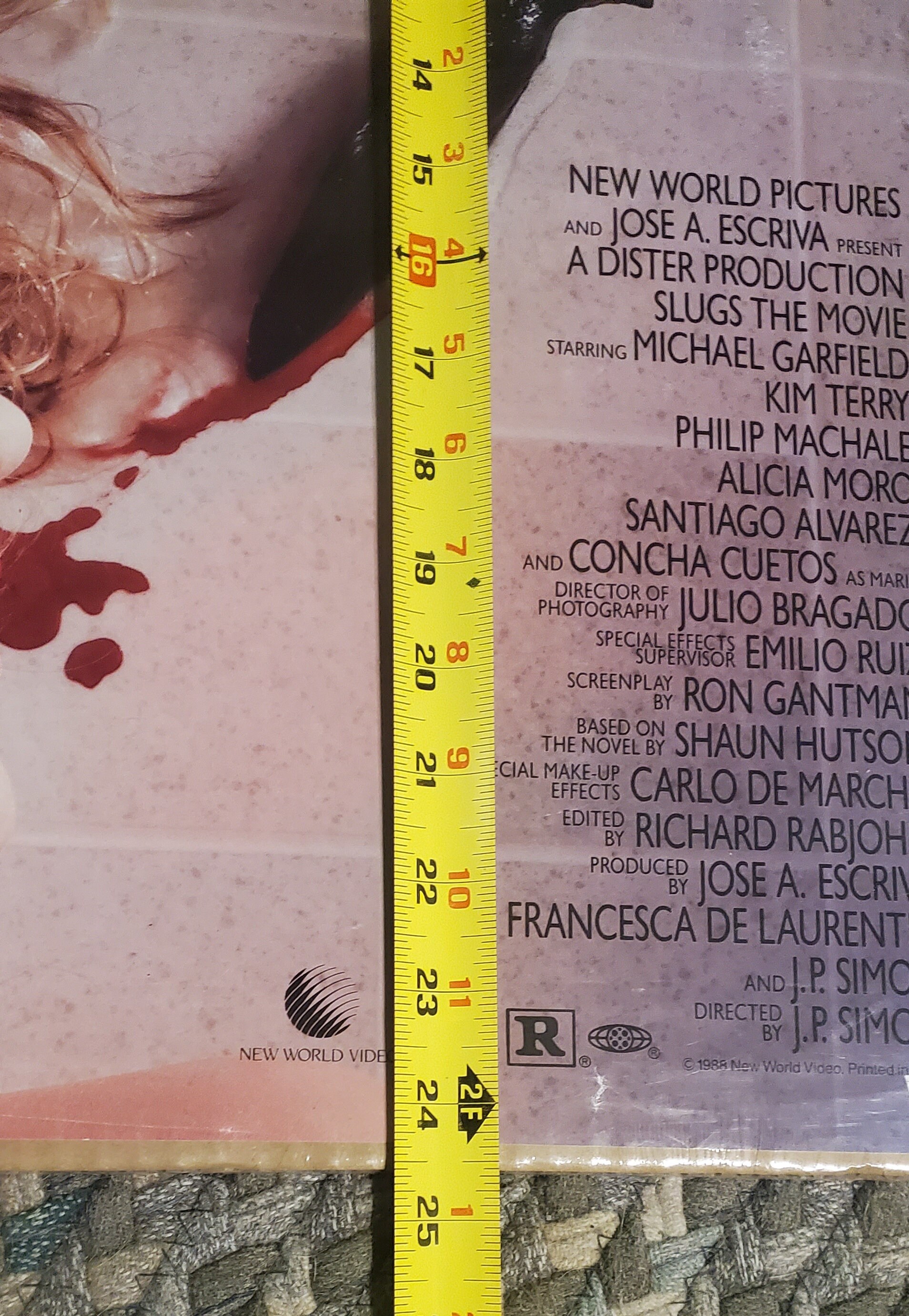 1988 Slugs Original Horror Poster - Etsy