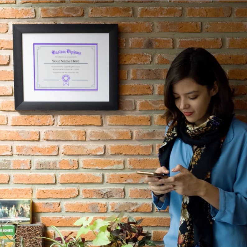 Custom Digital Diploma, Digital Download Certificate, University Degree ...