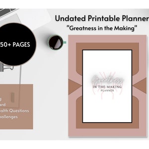 Greatness in the Making Planner | Undated 2023, Daily Planner ...