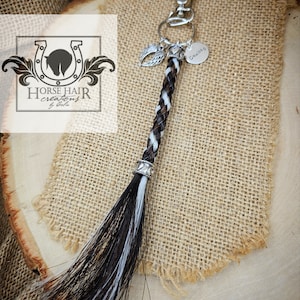Horse Hair Keepsake Keychain - Solid Sterling Silver - Custom Order - Etsy