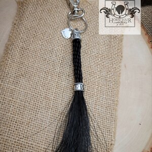 Horse Hair Keepsake Keychain - Solid Sterling Silver - Custom Order - Etsy