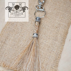 Horse Hair Keepsake Keychain - Solid Sterling Silver - Custom Order - Etsy