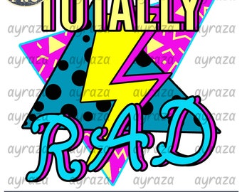 Totally Rad Png - Etsy