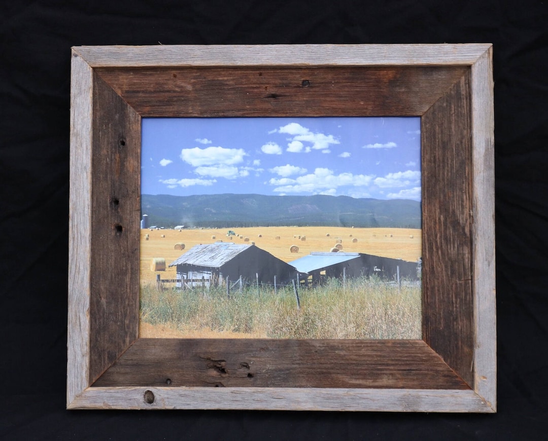 8x10 Stacked Barnwood Frame - Etsy