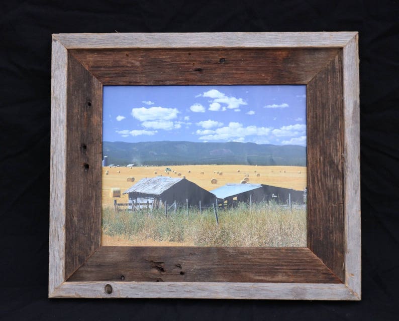 8x10 Stacked Barnwood Frame - Etsy