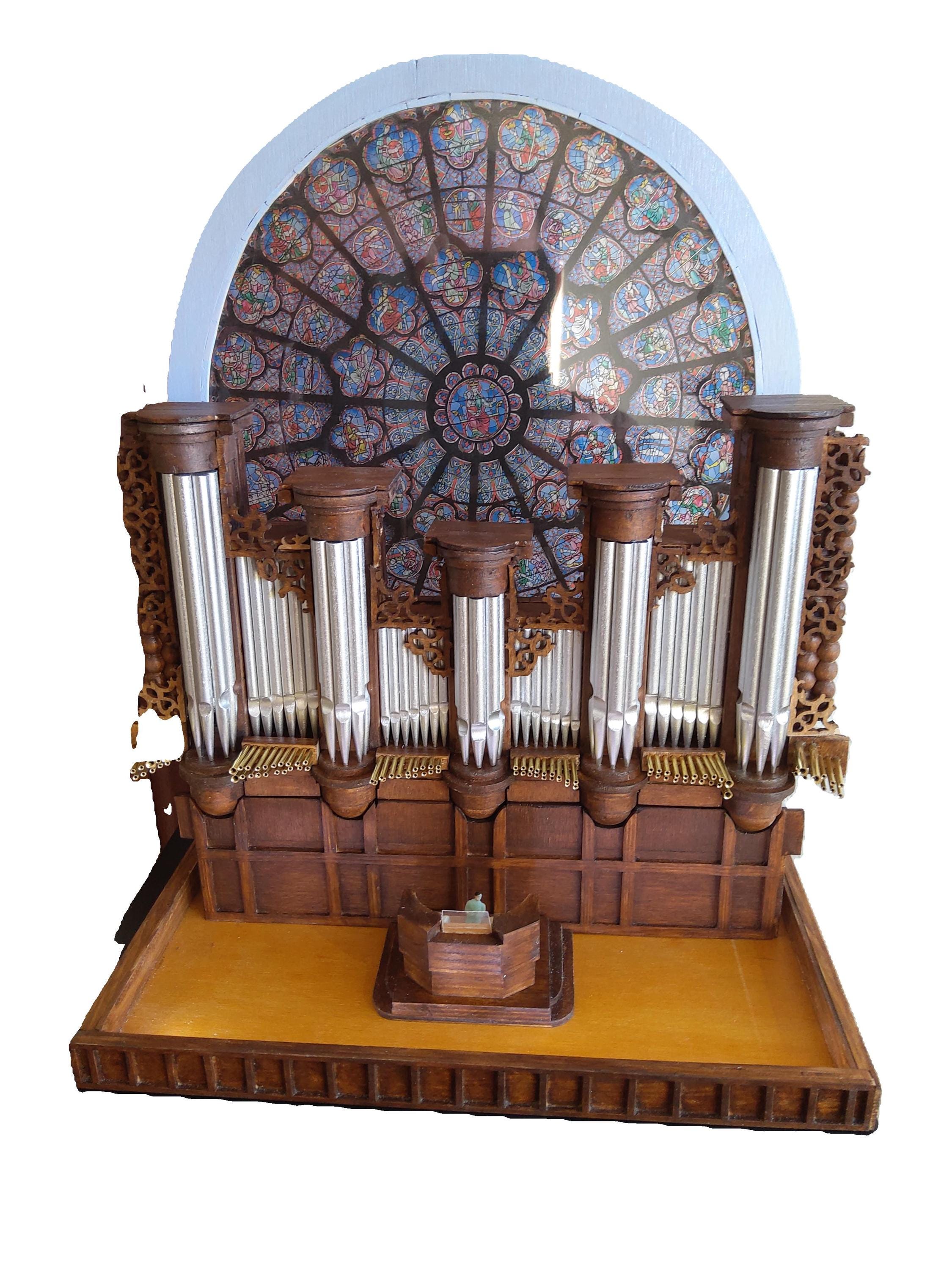 Miniature Model Similar to the Organ Notre Dame Paris - Illuminated. - Etsy