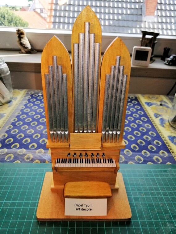 Art decore handmade miniature organ model | Etsy