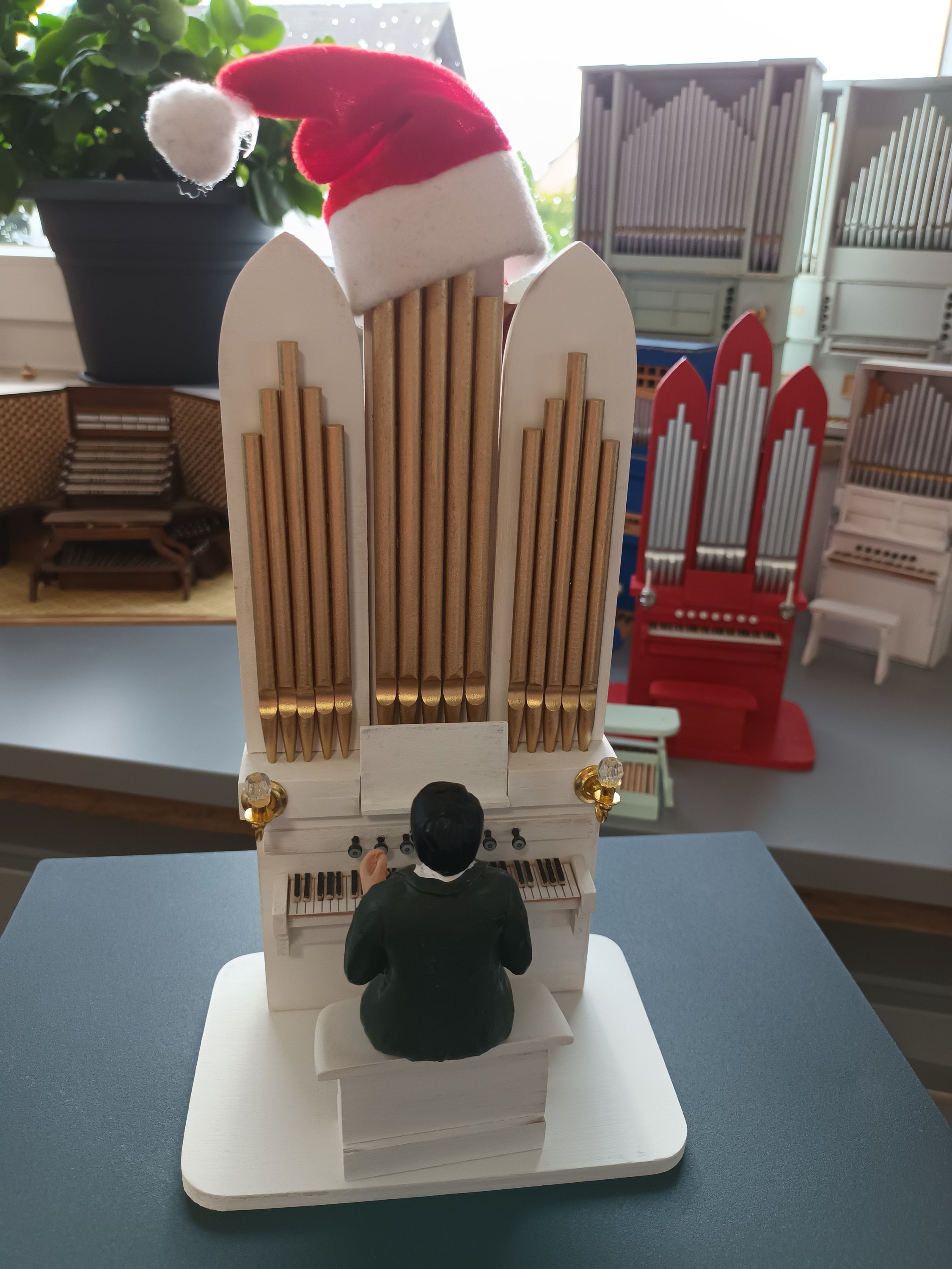 Art Decore Miniature Organ Model Made by Hand White Chalk - Etsy