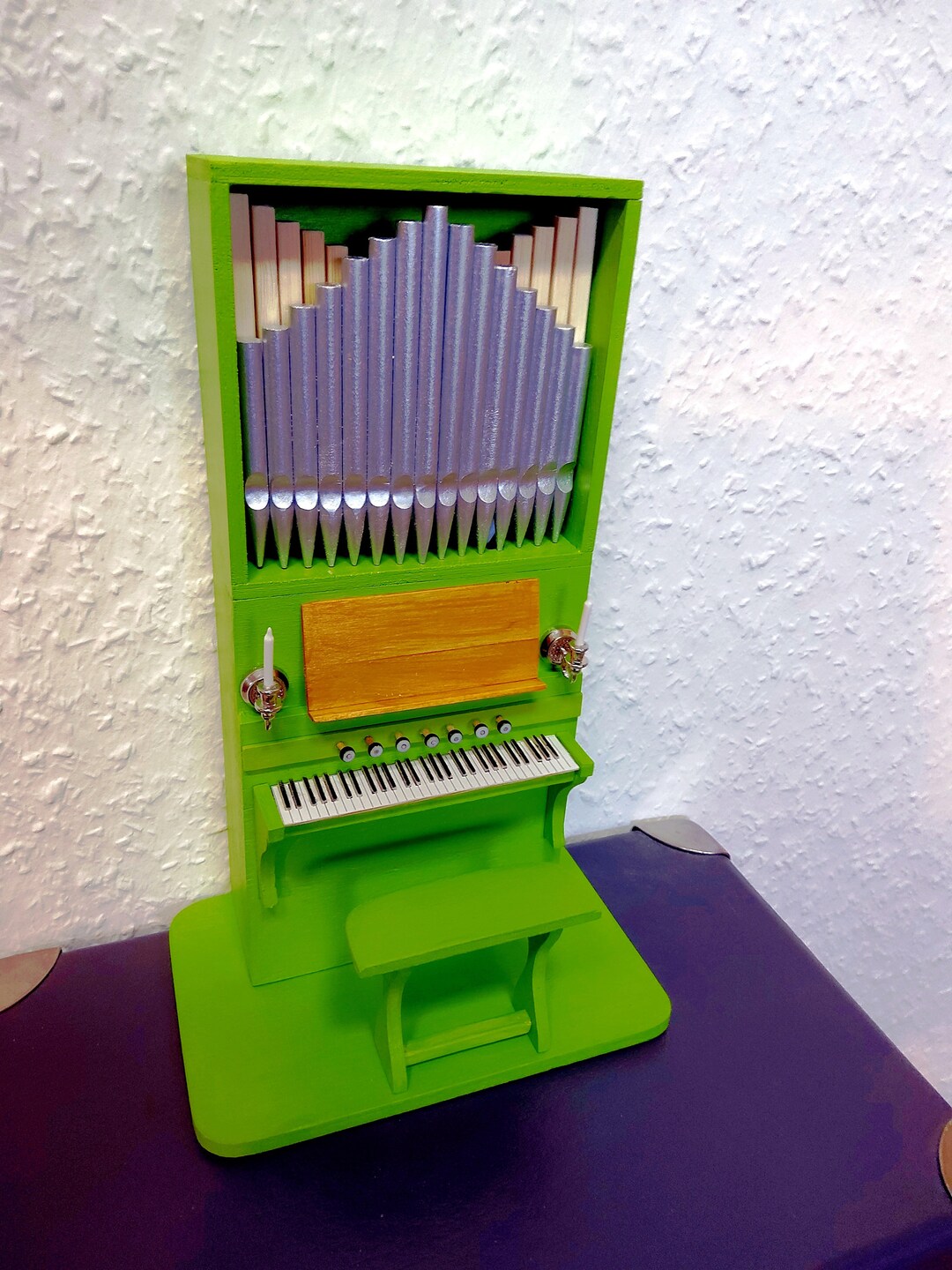 Spring Organ Illuminated as a Miniature Organ Model Made by Hand - Etsy