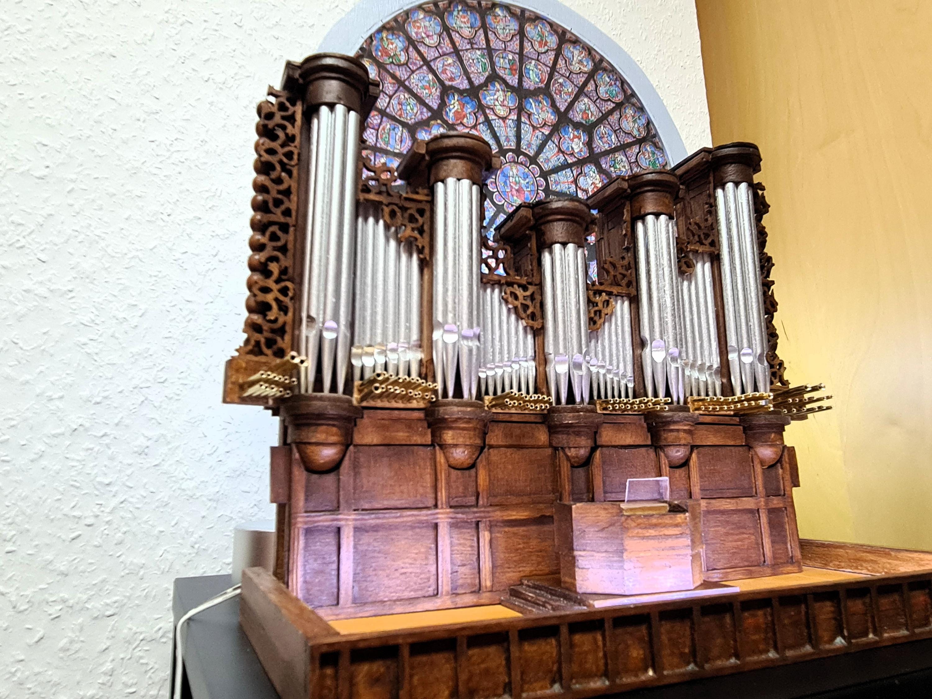 Miniature Model Similar to the Organ Notre Dame Paris - Illuminated. - Etsy