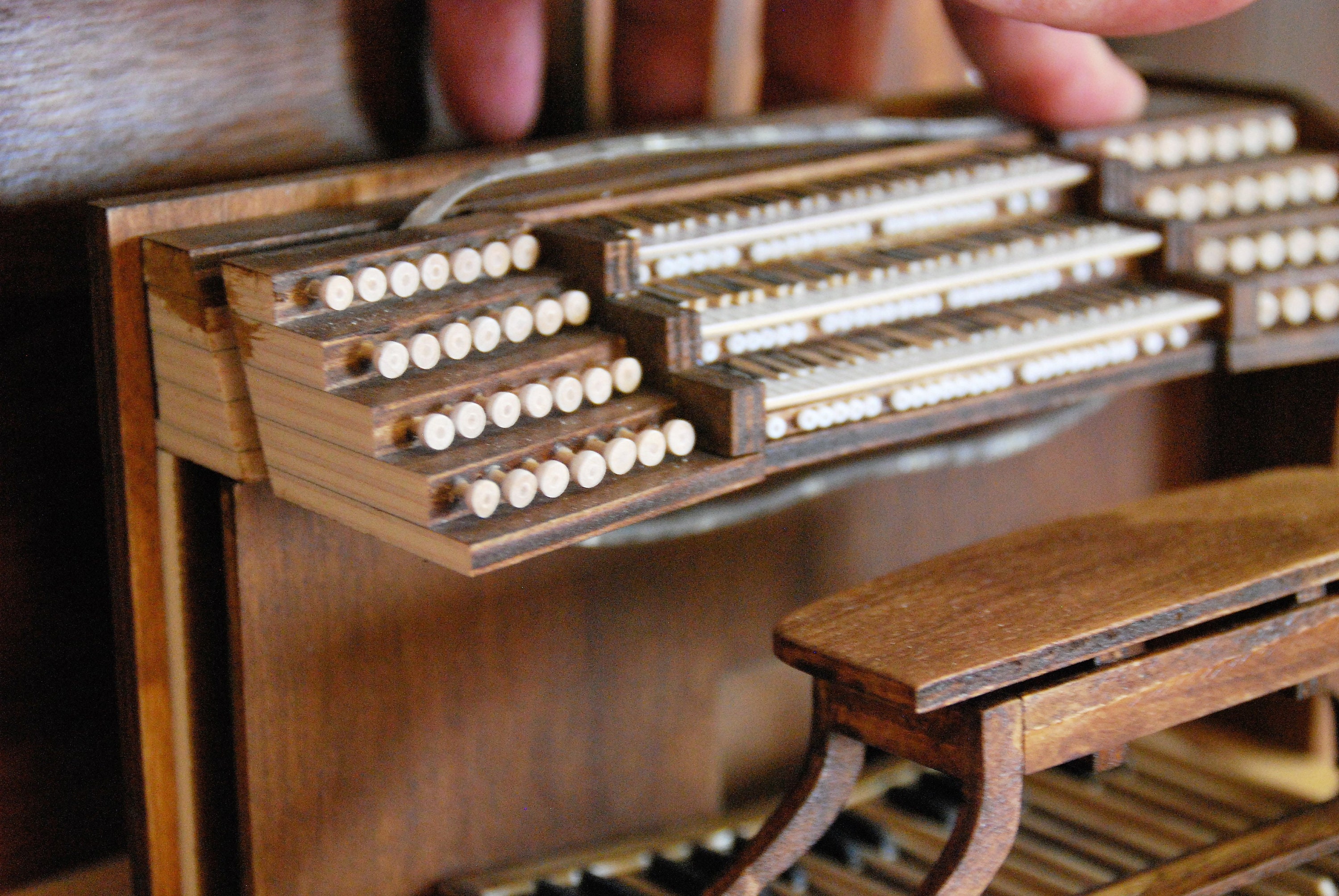 Miniature Organ Model Console and Pipe Brochure Handcrafted Illuminated ...