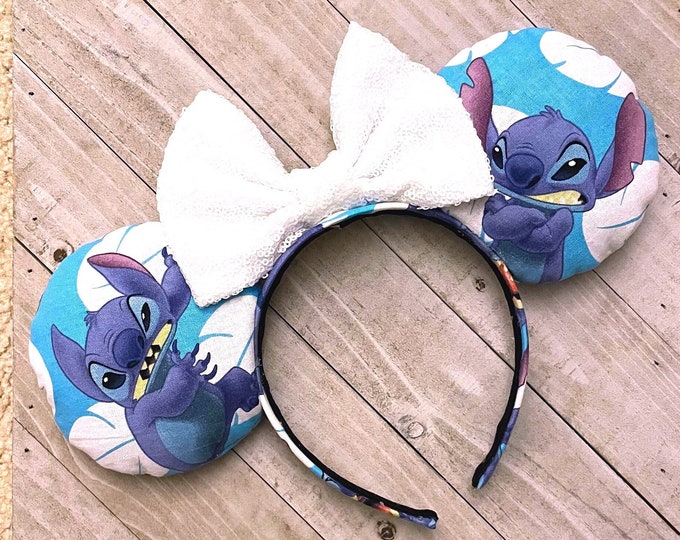 Stitch Mouse Ear Lilo and Stitch Ear Headband Adult Child Theme Park ...