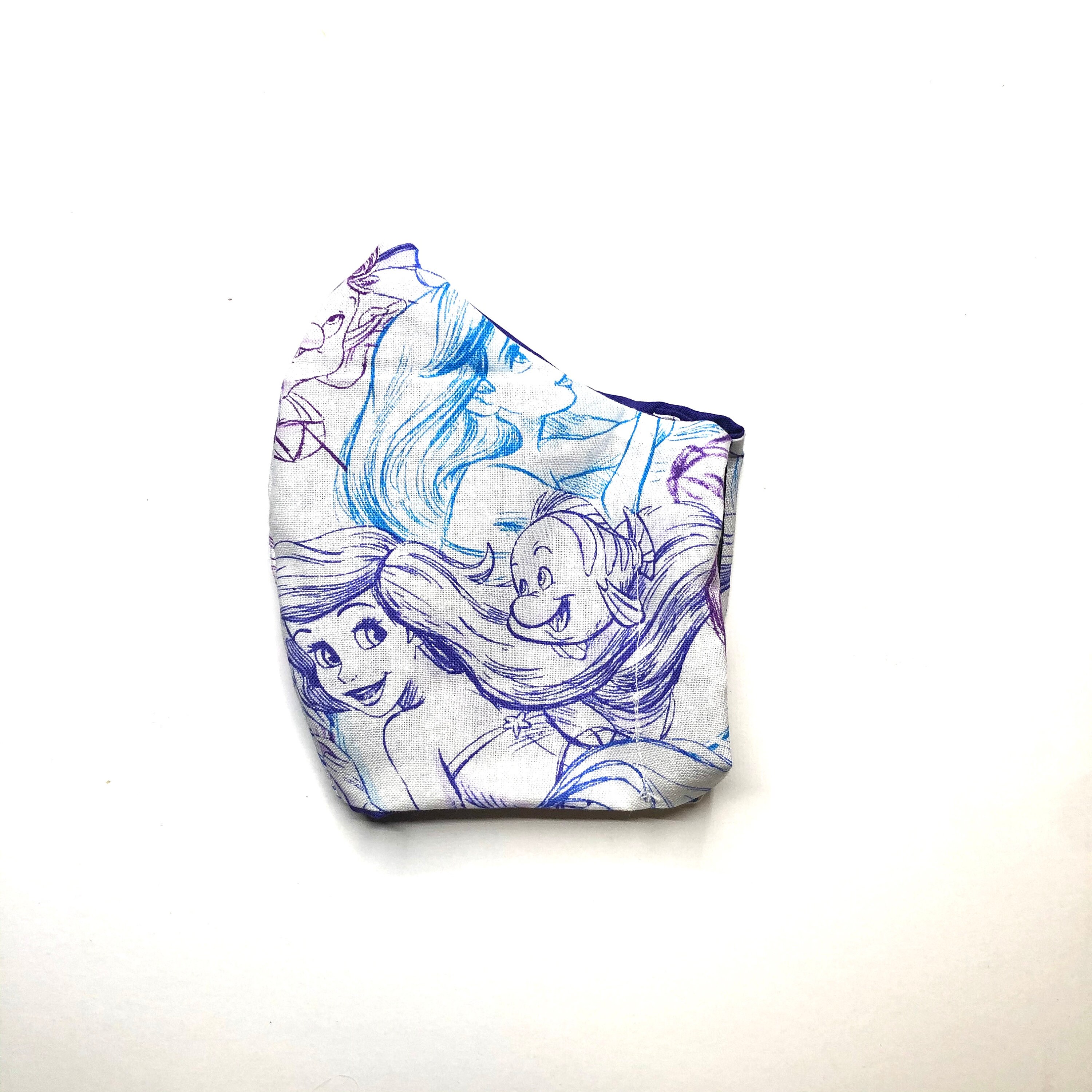 Princess Ariel Disney the Little Mermaid Reusable Face Mask - Etsy