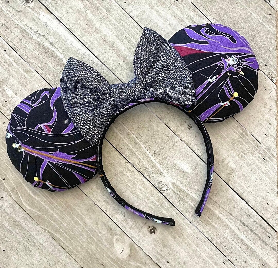 Maleficent Mouse Ears Villain Mouse Ears Inspired Mouse Ears Theme Park ...