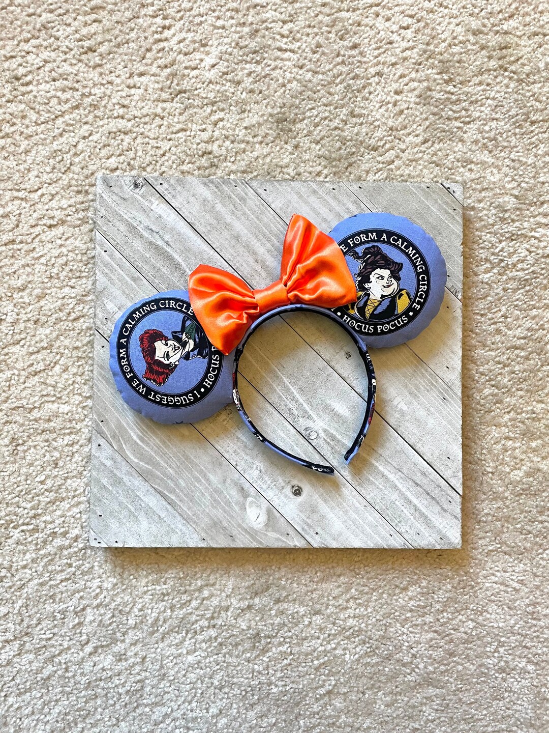 Hocus Pocus Mouse Ears Sanderson Sister Ears Fall Mouse Ears Headband ...