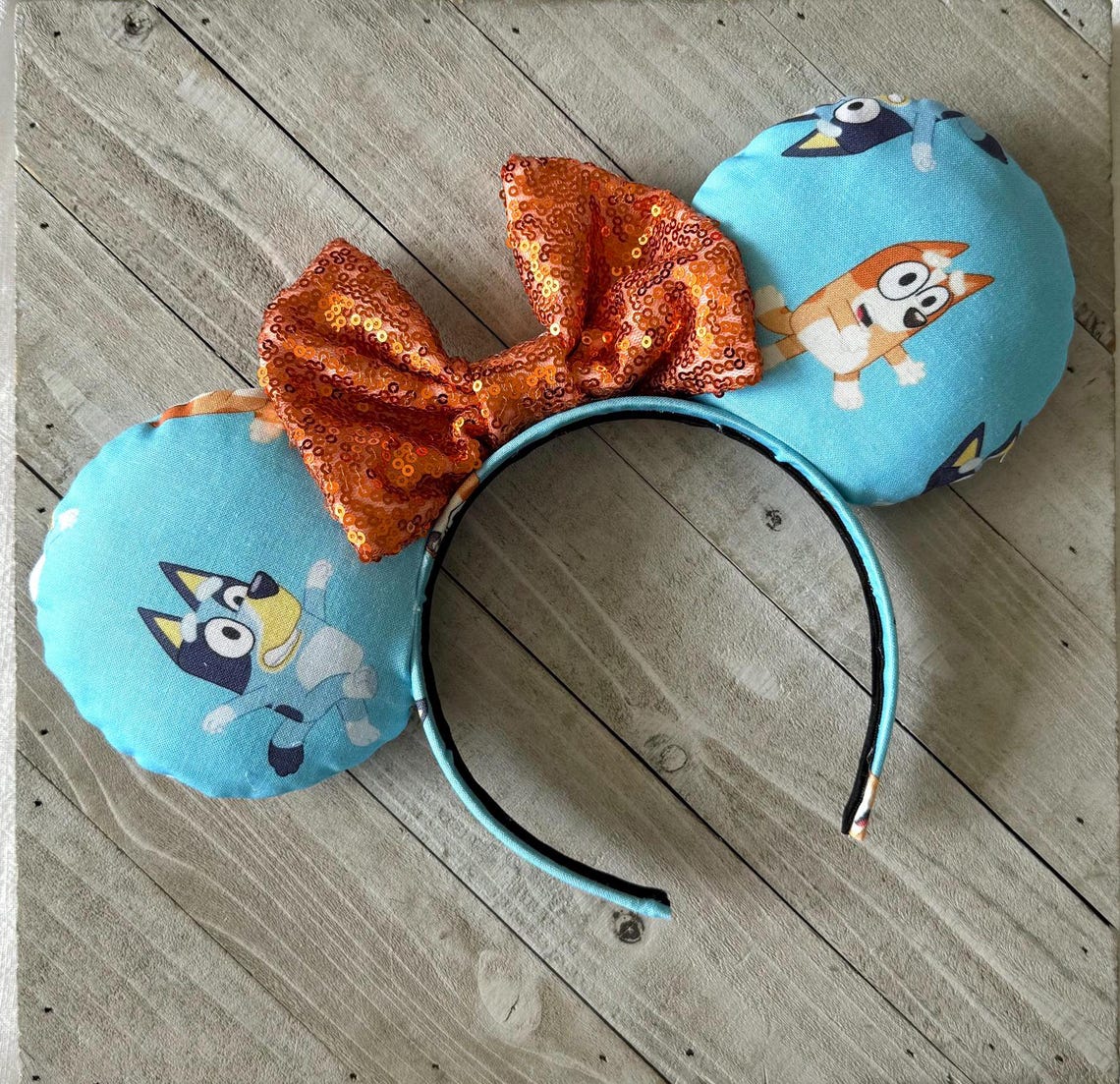 Bluey Mouse Ears Bingo Mom Dad Blue Dog Inspired Mouse Ears Theme Park ...