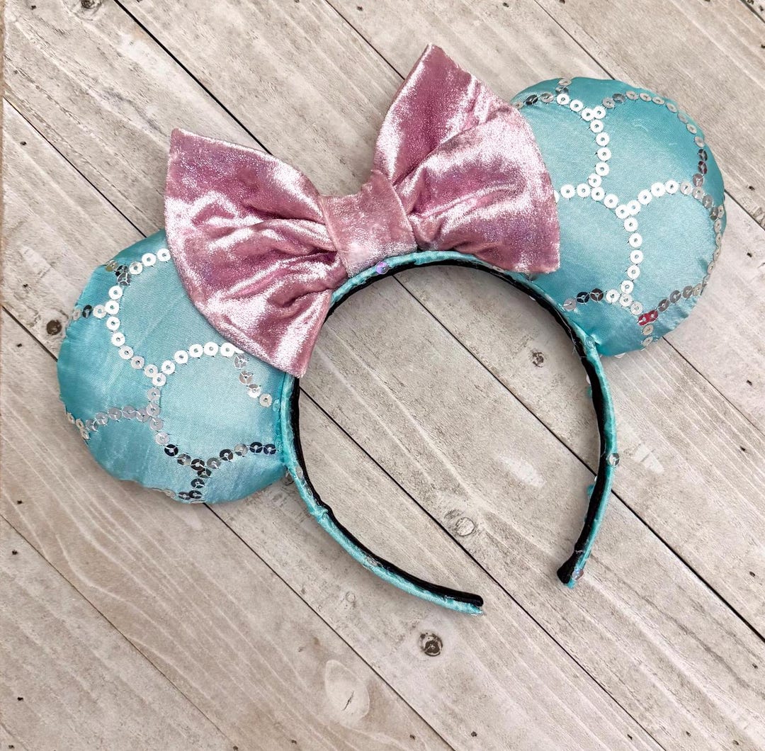 Ariel Little Mermaid Scales Mouse Ears Headband Princess Adult Child ...
