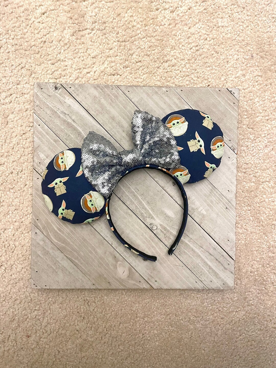 Grogu Mouse Ears Baby Yoda Ears Star Wars Ears Mandalorian Ears ...