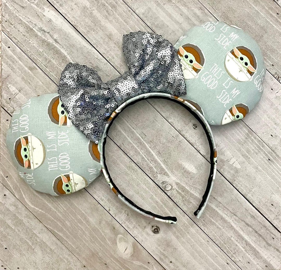 Grogu Mouse Ears Baby Yoda Ears Star Wars Ears Mandalorian Ears ...