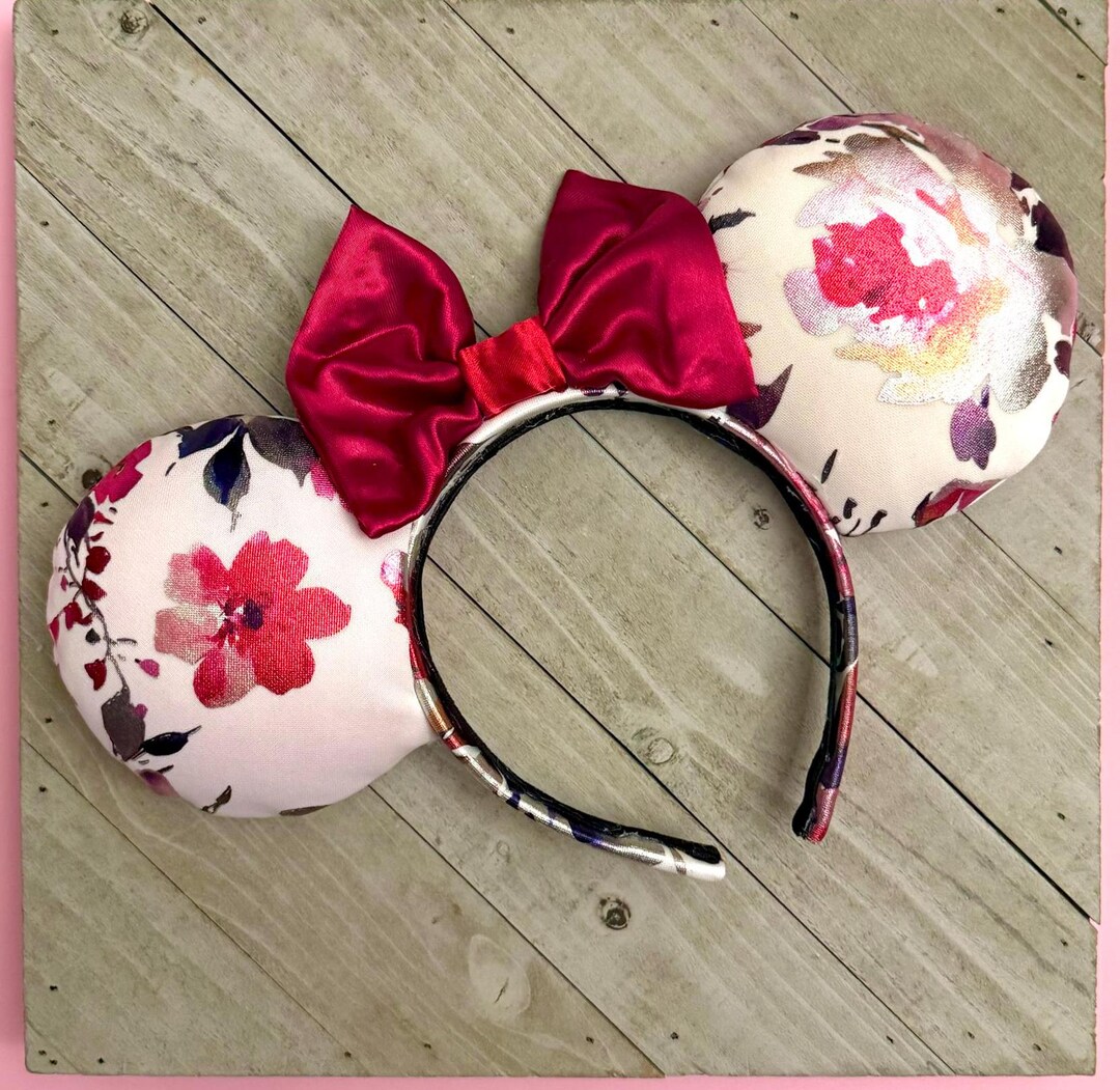 Purple Yellow Floral Mouse Ears Flower and Garden Ears Cottage ...