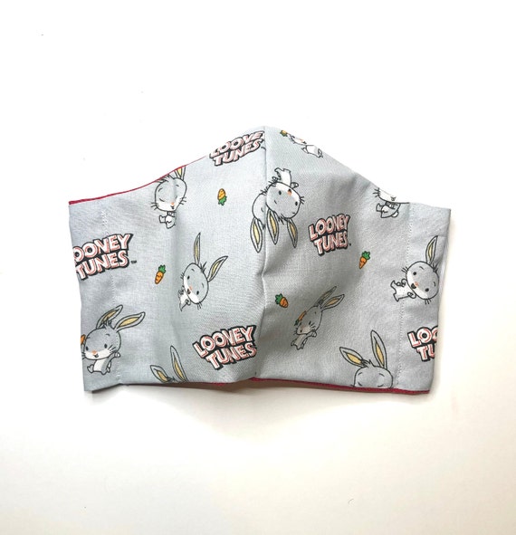 Bugs Bunny Looney Tunes Reusable Face Mask Handmade 100% | Etsy