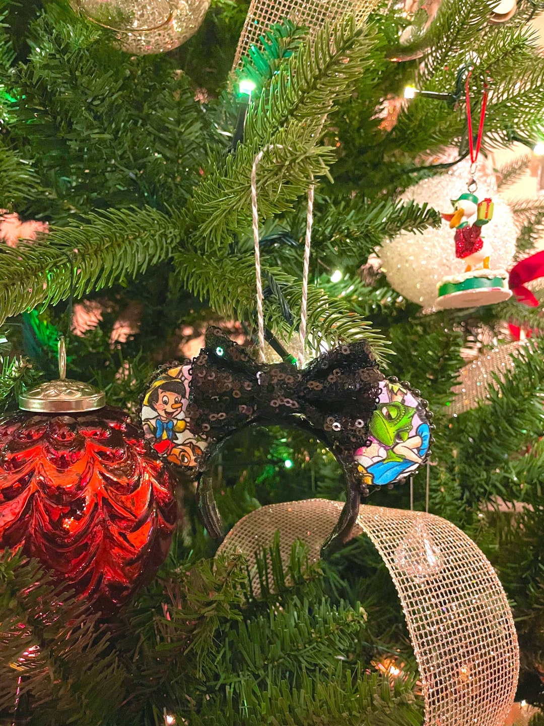 Pinocchio Pascal Inspired Mouse Ears Ornament Christmas Gift Holiday ...
