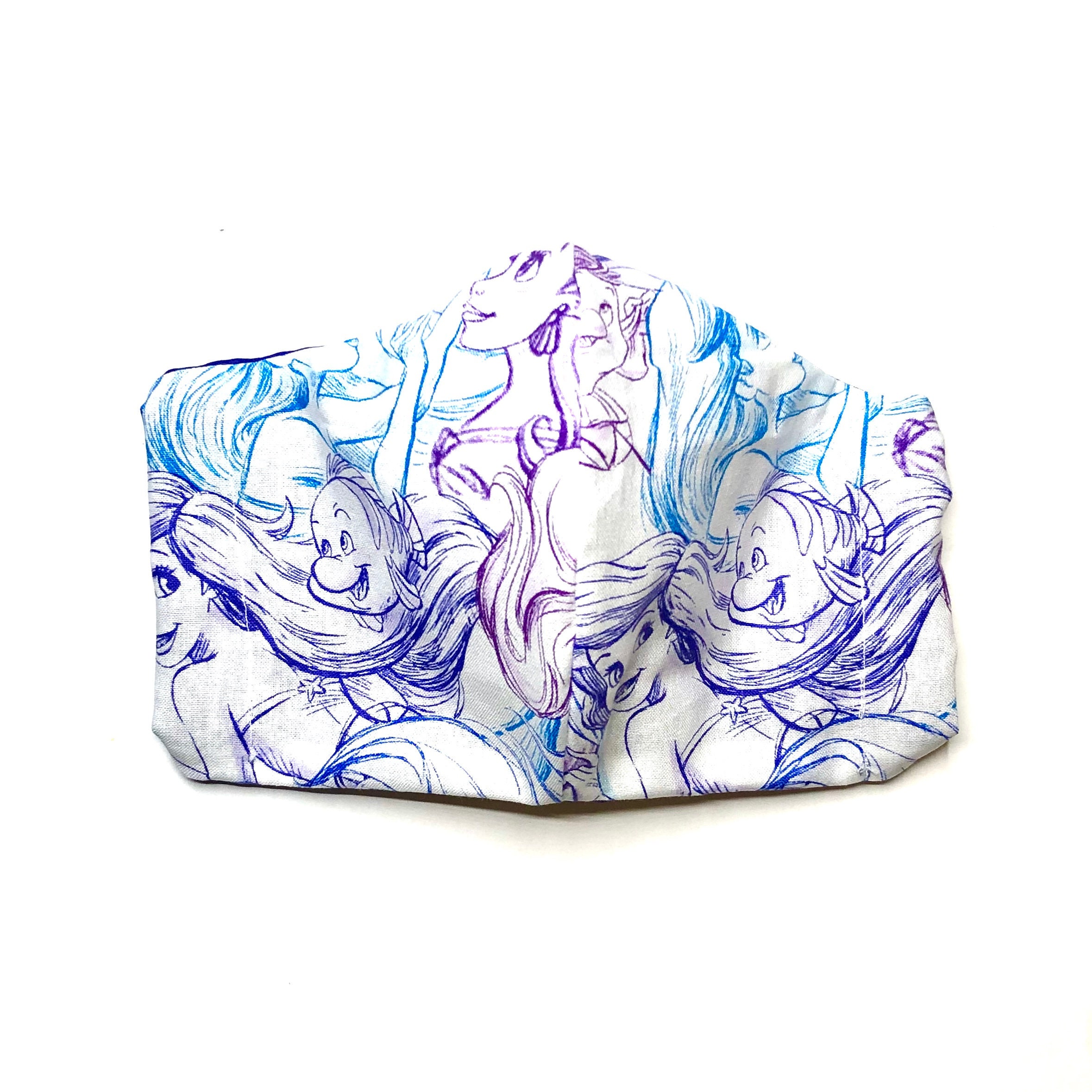 Princess Ariel Disney the Little Mermaid Reusable Face Mask - Etsy