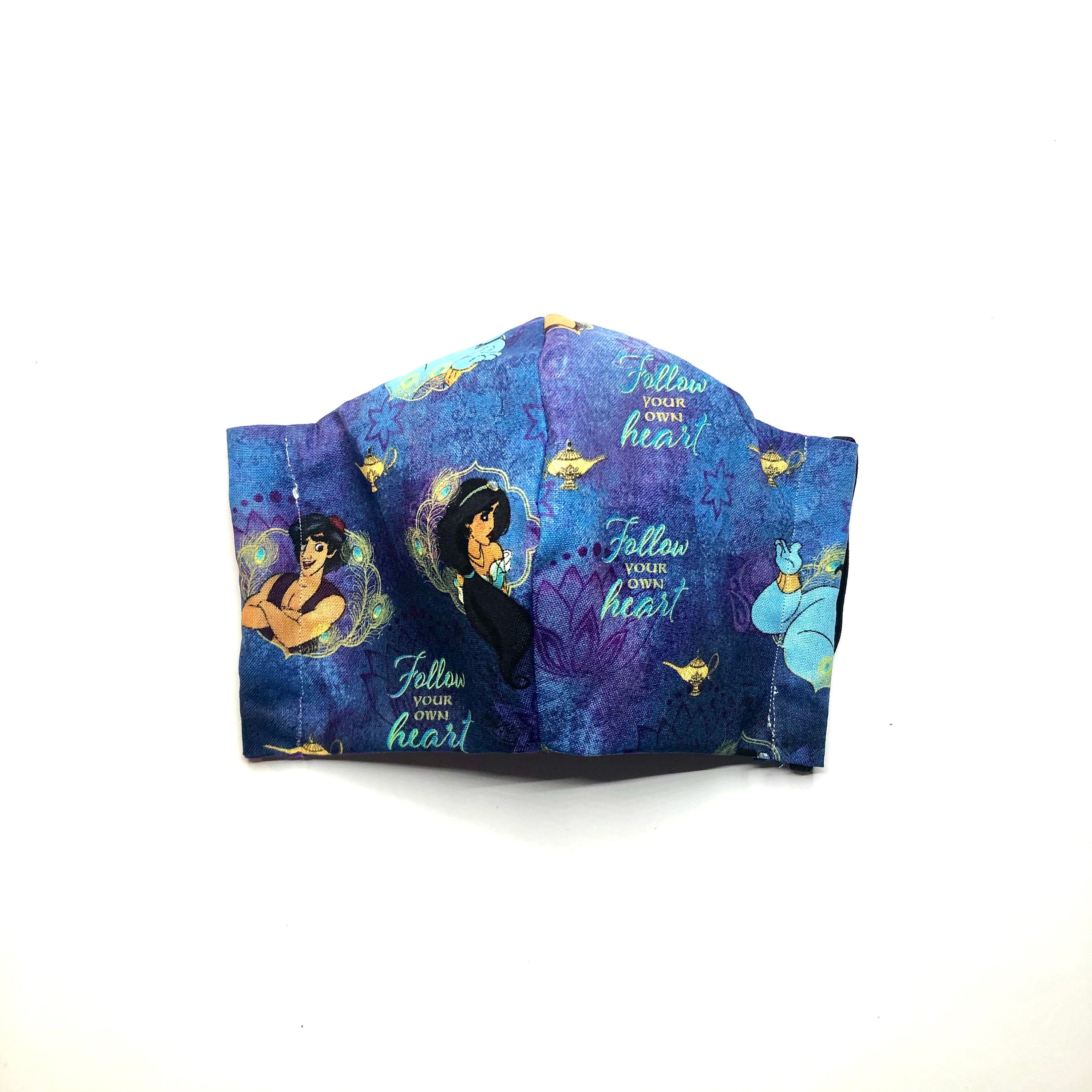 Princess Jasmine Aladdin Genie Disney Reusable Face Mask | Etsy