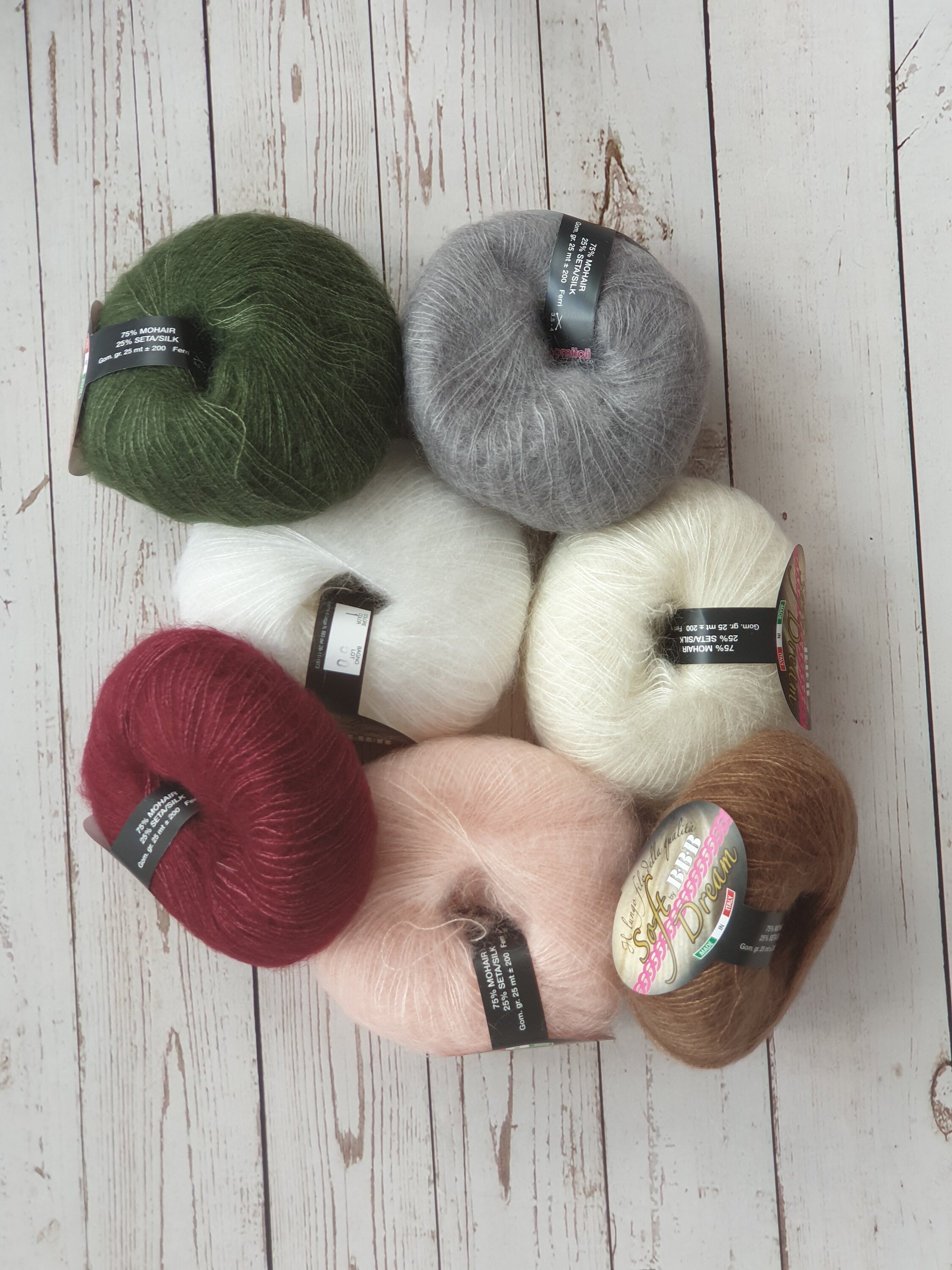 BBB Filati Soft Dream Italian made yarn mohair and silk | Etsy