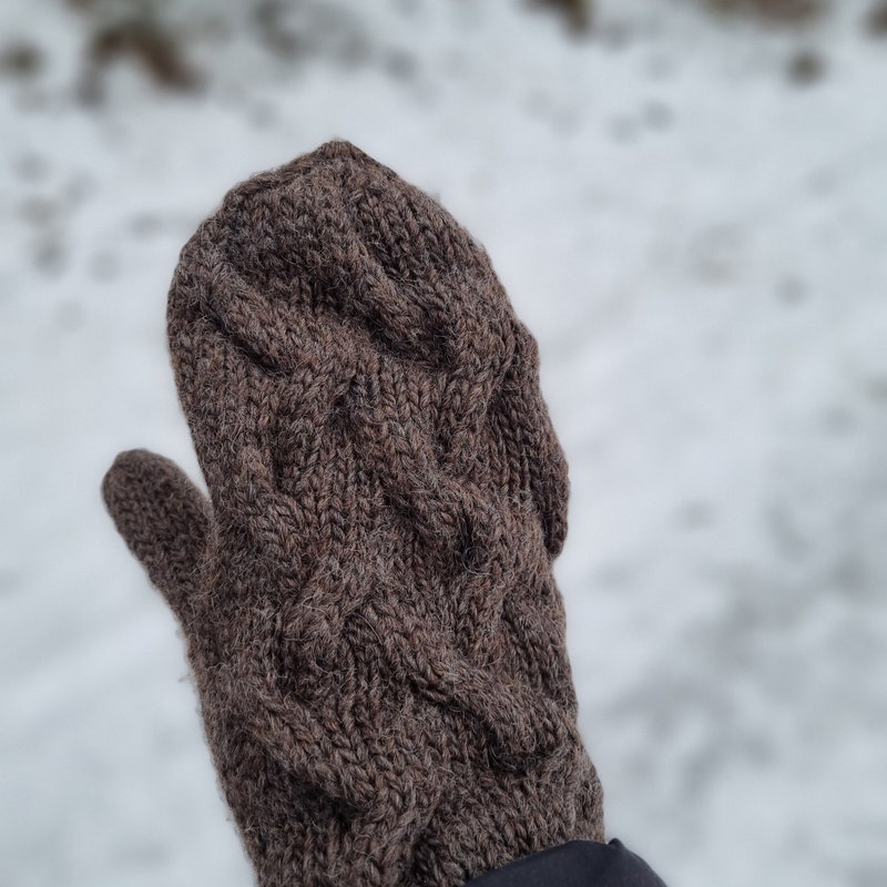 Knitted Mittens - Etsy