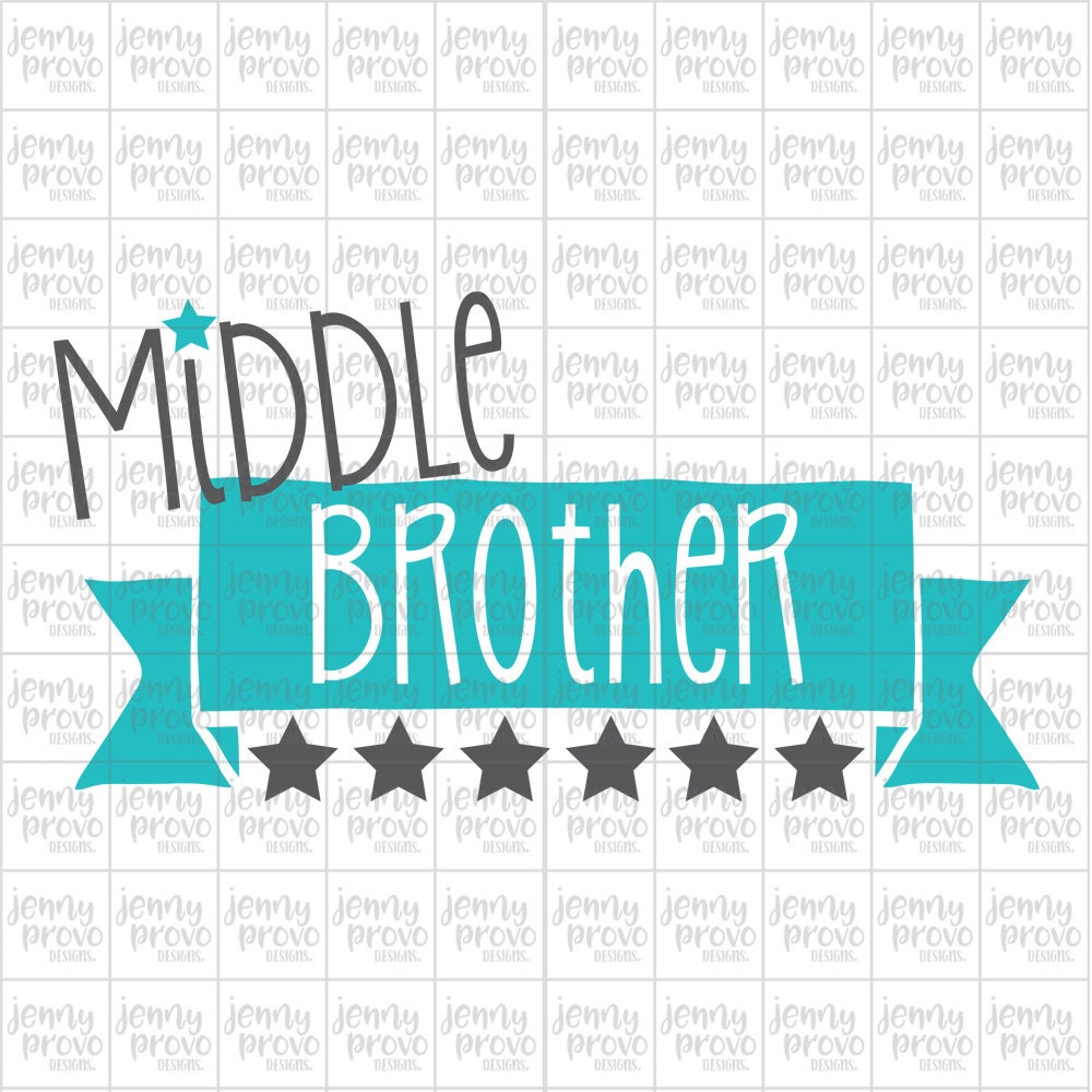 Little Middle Big Brother - Cutting File in SVG, EPS, PNG and Jpeg for ...