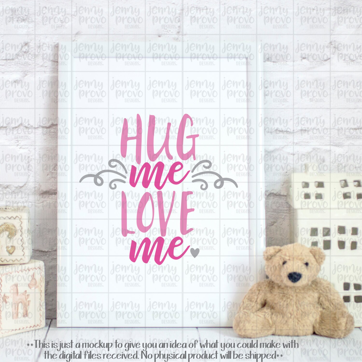 Hug Me Love Me - Cutting File in SVG, EPS, PNG and Jpeg for Cricut ...