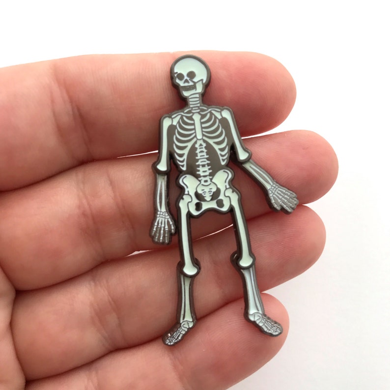 Skeleton Pin - Etsy