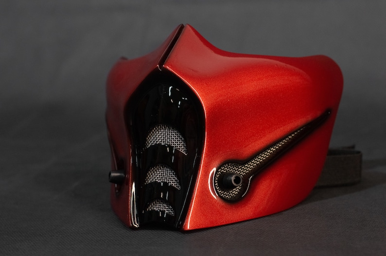 Mortal kombat ninja mask sub zero red | Etsy