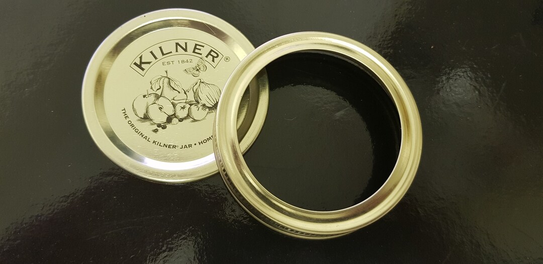 Pack of Six Kilner Preserve Jar Screw Band Glass Jar Lids - Etsy