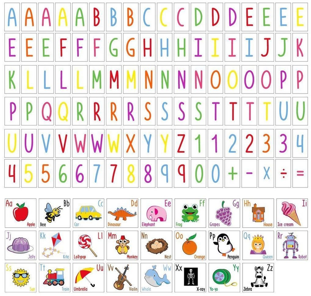 A4 Cinema Light Box A4 Alphabet Phonics Educational Coloured - Etsy