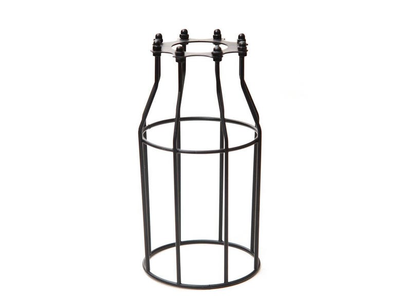 Vintage Plugged Industrial Black Cage Pendant Light Lamp - Etsy UK