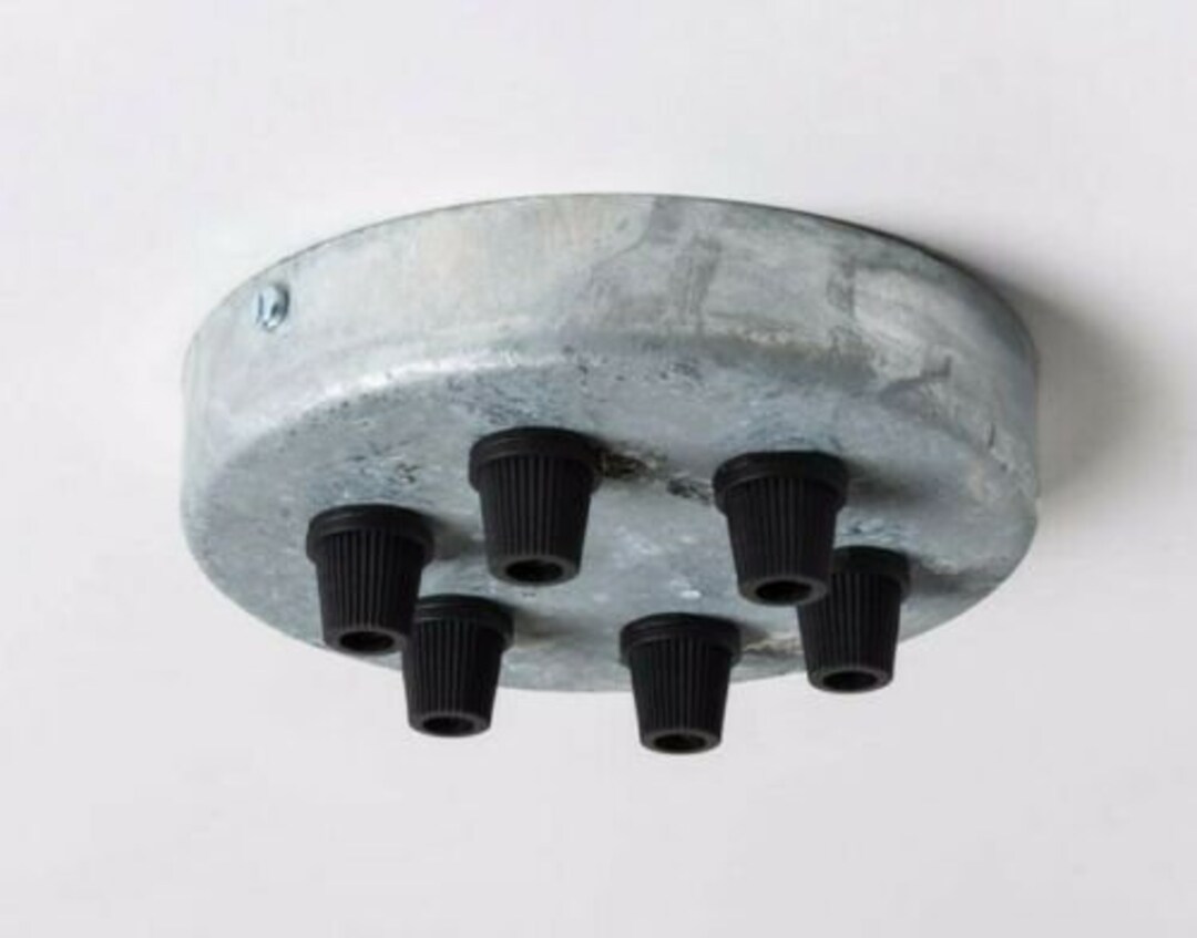 Industrial Galvanised Steel Ceiling Rose Plate Light Fitting - Etsy UK