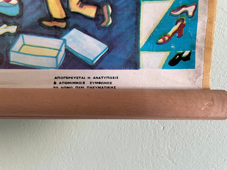 Vintage Pull Down Chart Professions Chart Old School Chart - Etsy