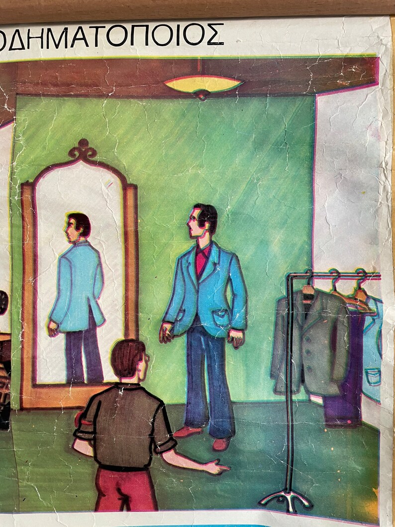 Vintage Pull Down Chart Professions Chart Old School Chart - Etsy