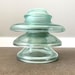 Vintage Light Green Glass Insulator: Extra Large Triple Dome RP-4G 1T ...