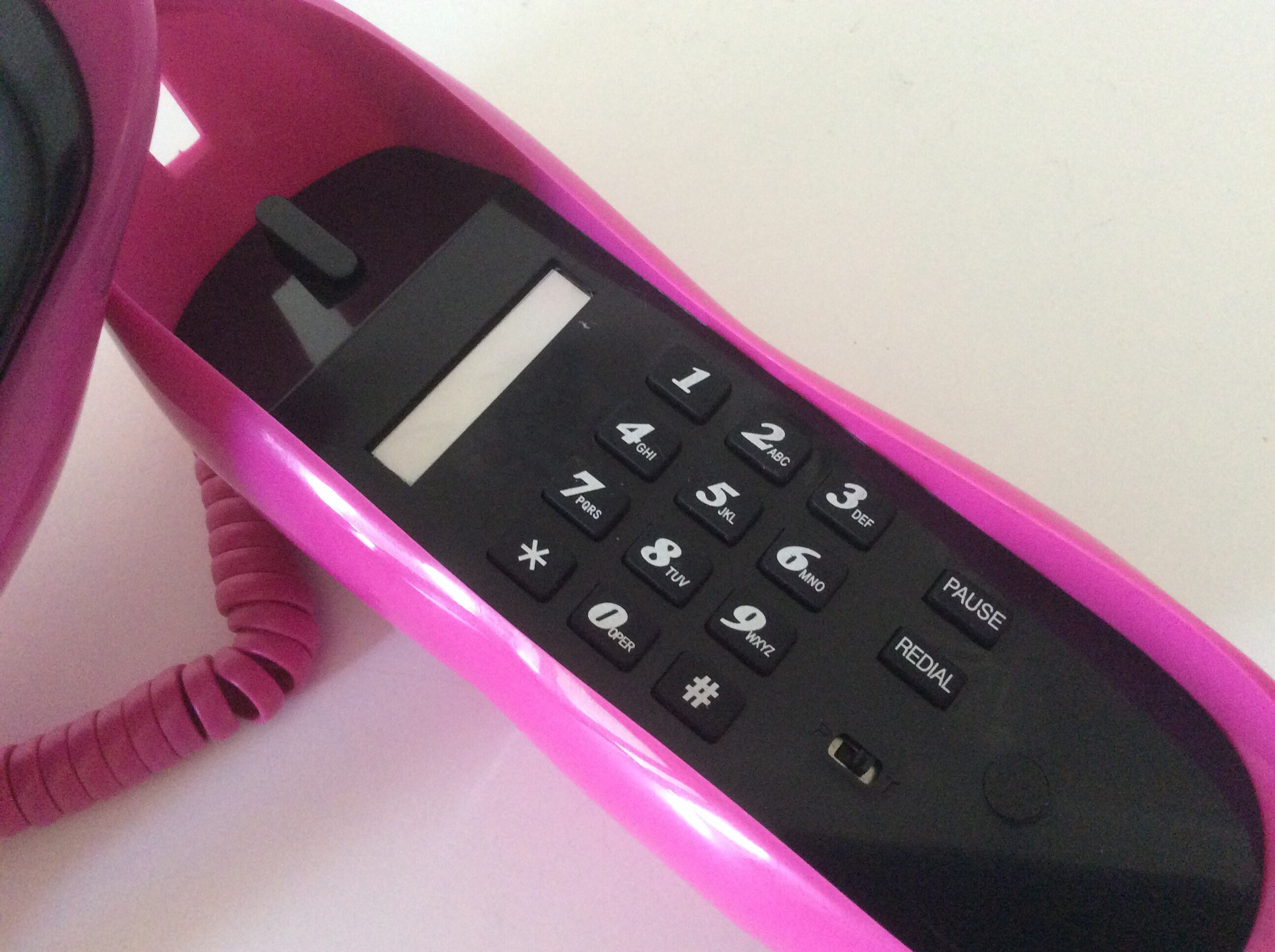 Vintage Hot Pink Lips Phone Vintage Pop Art Pink Lips Dial | Etsy