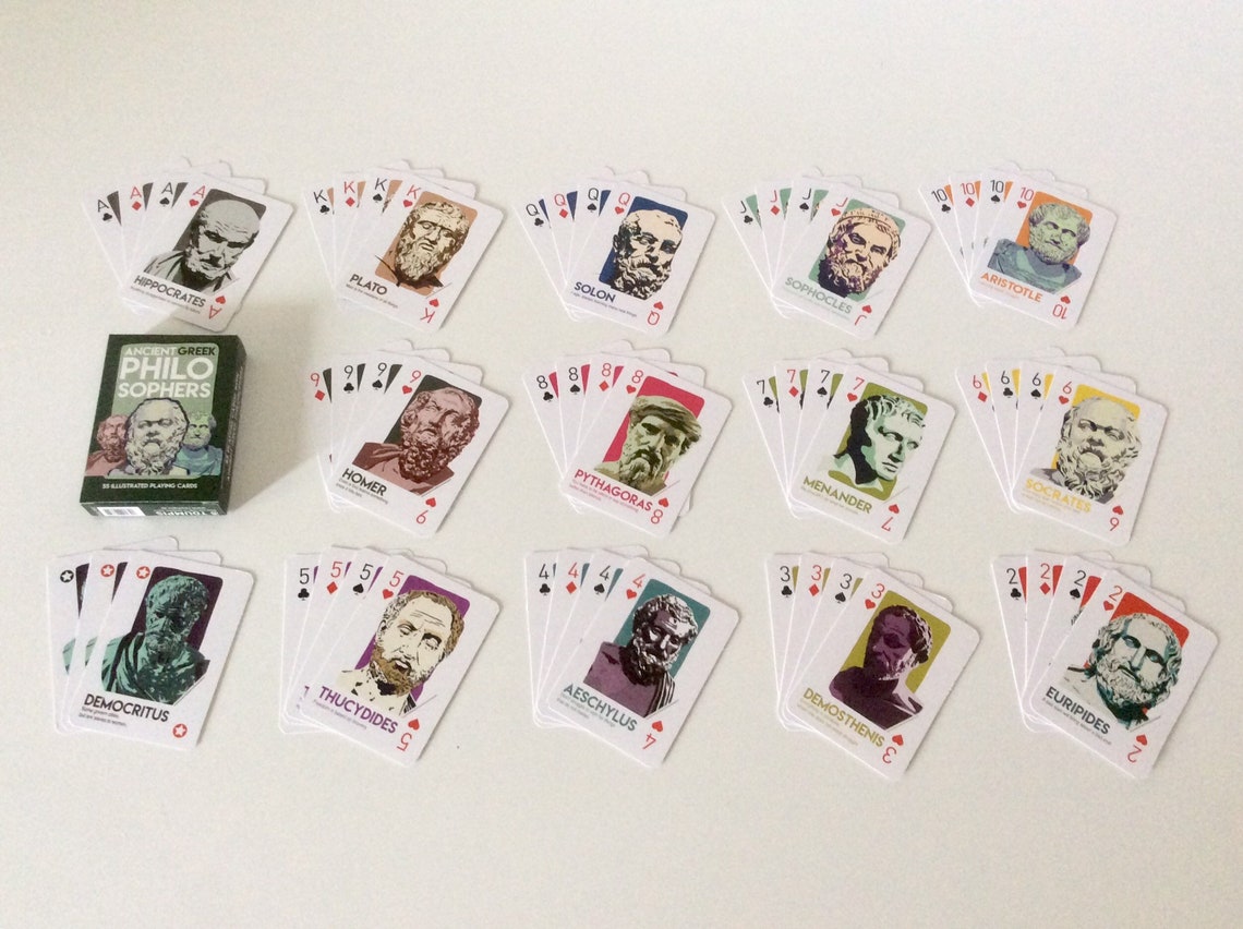 Ancient Greek Philosophers Playing Cards Greek Playing Cards - Etsy