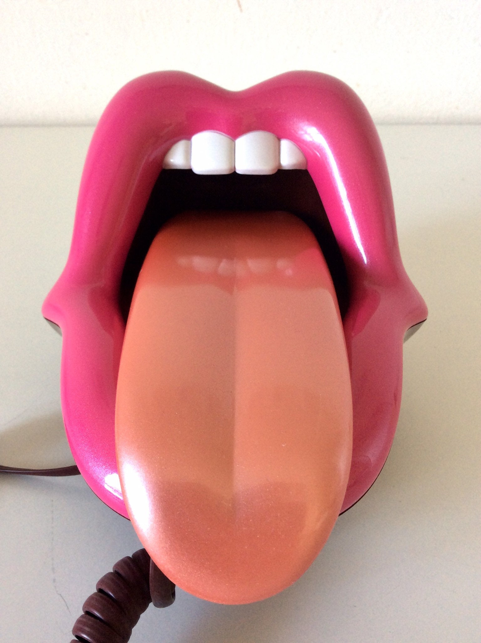 Pink Lips Phone Loud Mouth Telephone Retro Style Land Line - Etsy
