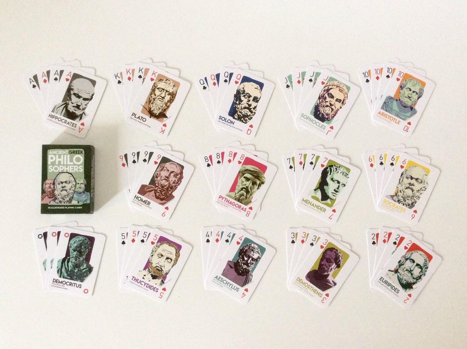Ancient Greek Philosophers Playing Cards Greek Playing Cards - Etsy