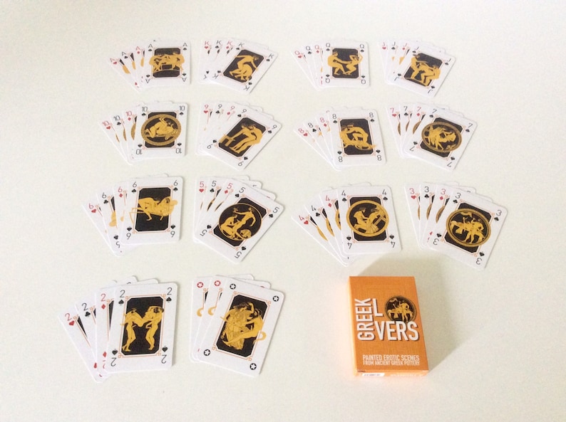 Greek Lovers Playing Cards Greek Playing Cards Greek Ancient - Etsy Denmark